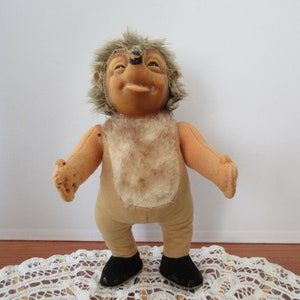 Vintage 25cm STEIFF Mecki Hedgehog Doll Toy Rubber Face, Fully Jointed ...
