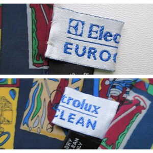 Vintage Long Scarf ELECTROLUX Euroclean Advertising Polyester Neck ...
