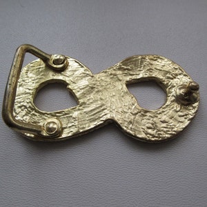 Vintage Infinity Symbol Buckle Gold Tone Belt Buckle Rope Pattern - Etsy