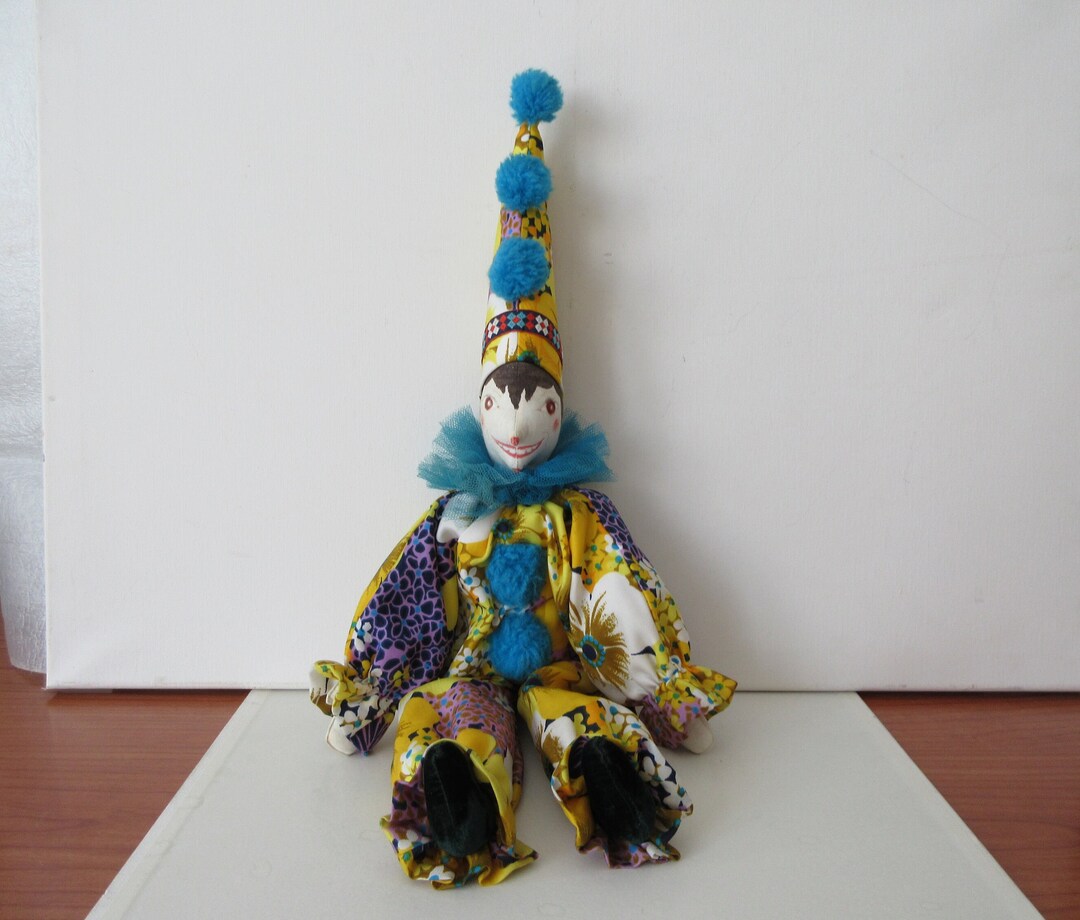 Harlequin Boudoir Doll Sofa Jester Cloth Doll Soft Stuffed - Etsy