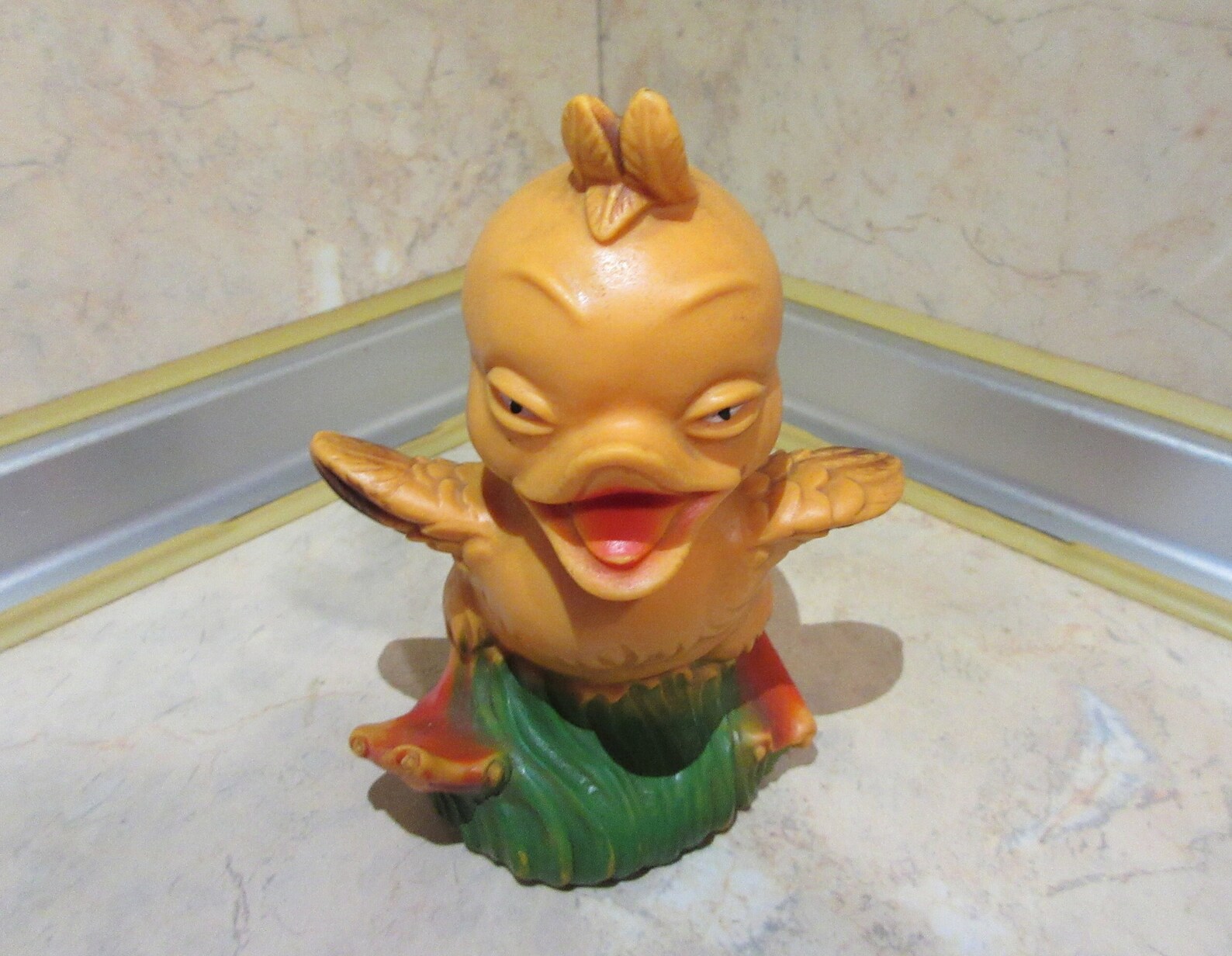 Vintage Angry Duck Squeak Rubber Toy Squeeze Ducky - Etsy