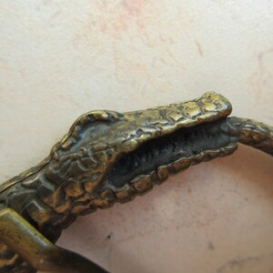 Rare Ouroboros Buckle by ABC Bijoux, Reptile Brass Belt Buckle ...