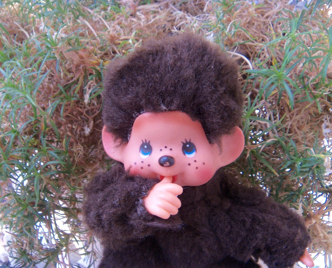 Vintage Fluffy Monchichi Cute Thumb Sucking Collectible Toy - Etsy