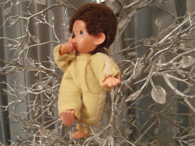 Vintage Friend MONCHICHI MONCHHICHI, Yellow Jumpsuit, Pacifier Sucking ...