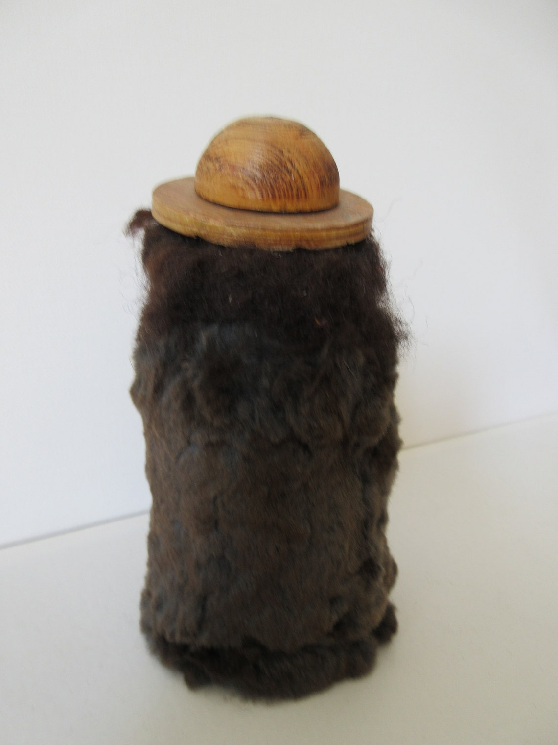80s Erzgebirge Smoker Wooden & Genuine Fur East German Incense - Etsy