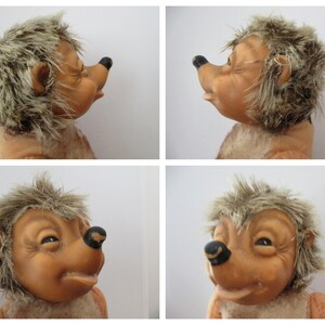 Vintage 25cm STEIFF Mecki Hedgehog Doll Toy Rubber Face, Fully Jointed ...