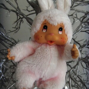 Vintage Pink Rabbit Squeak Bunny Fat Boy Friend Nyamy Washino - Etsy