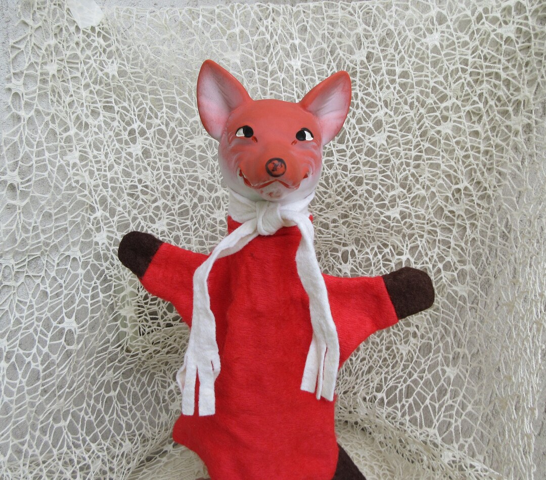 Vintage DDR Herr Fuchs Fox Hand Puppet - East German Sandman TV Prop - Etsy