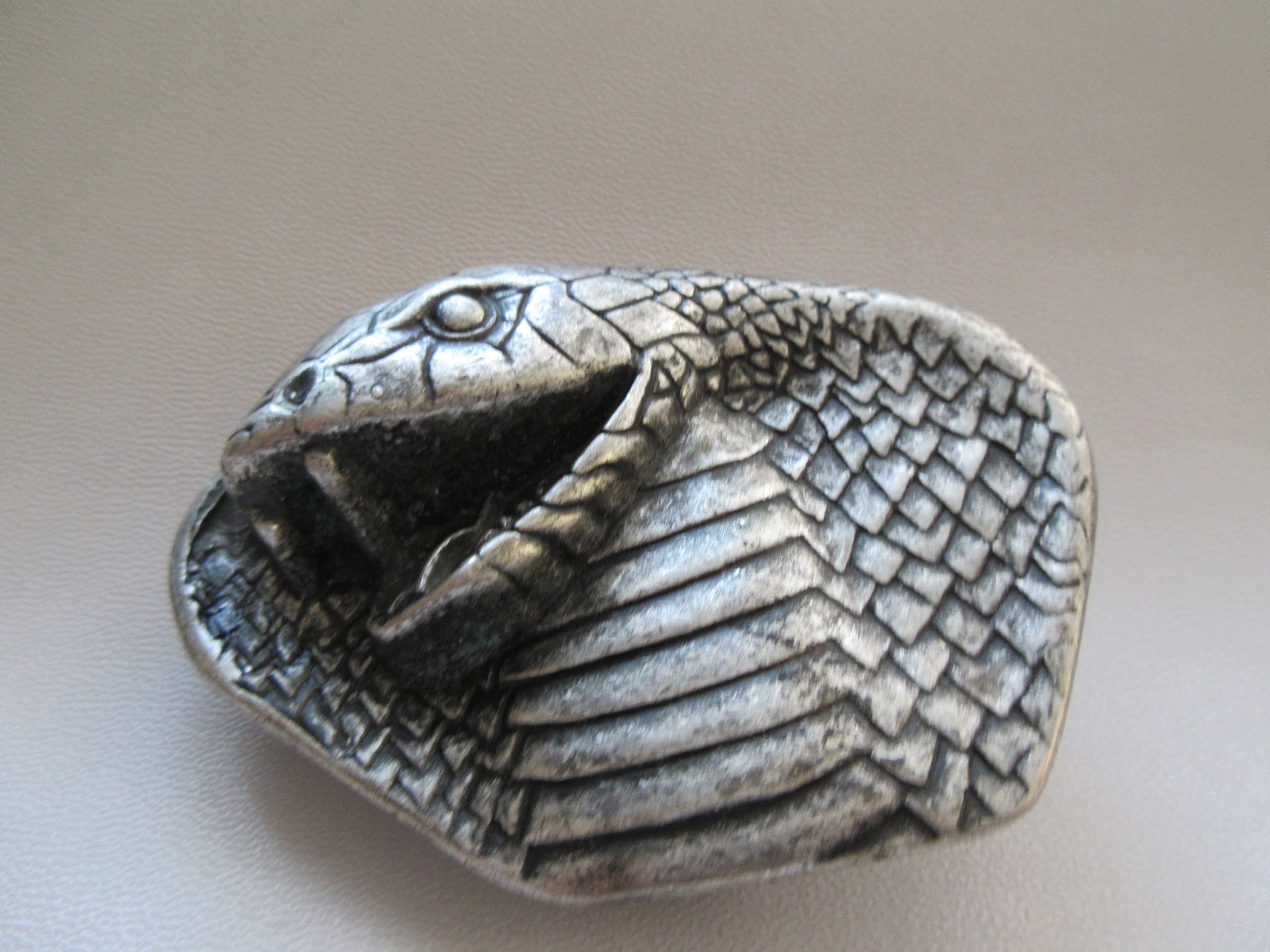 Vintage COBRA HEAD Buckle 3D Snake Relief Belt Buckle - Etsy