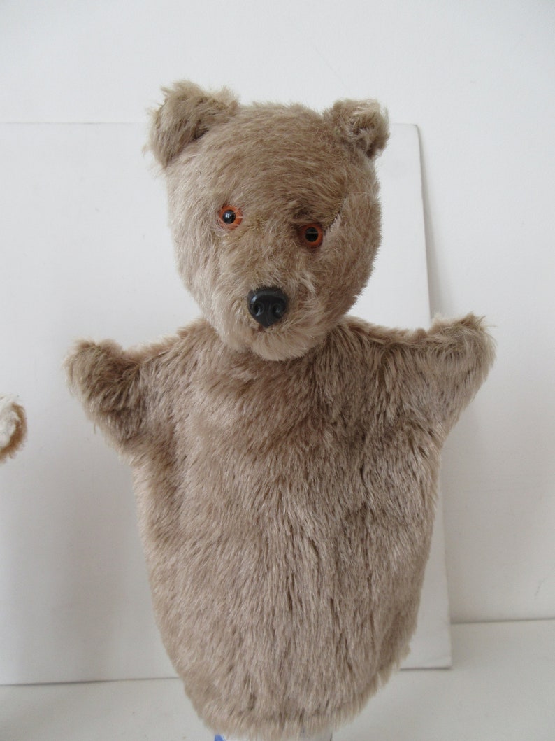 Vintage Pair Forest Critters Hand Puppets Fox & Bear Gloves - Etsy