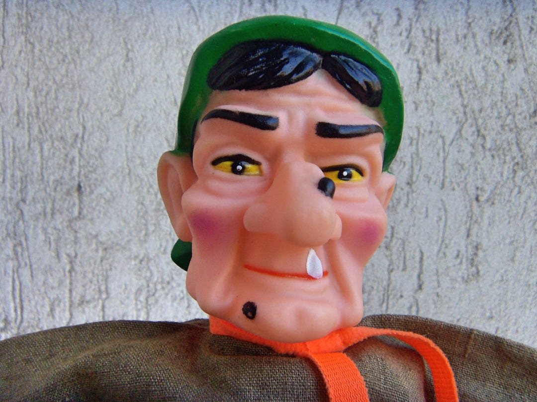 Vintage Witch Hand Puppet Hellcat Glove Home Theatre Riding Hag ...