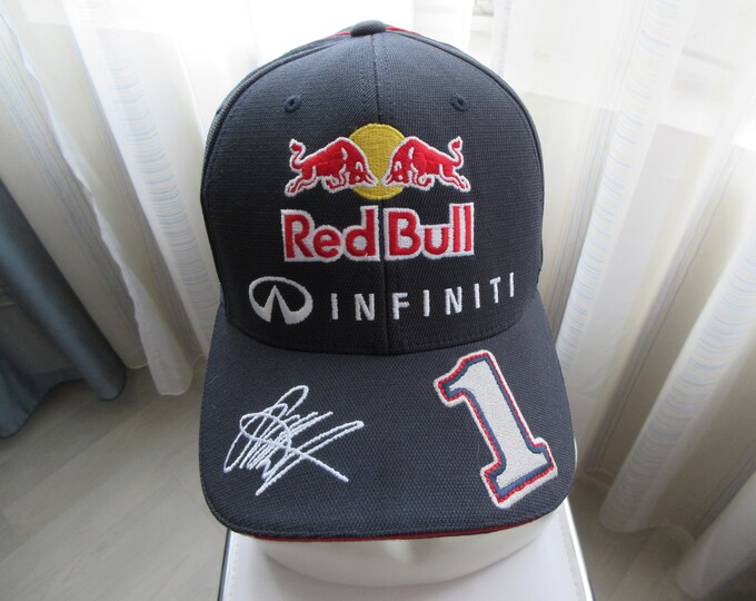 Red Bull Racing F1 Cap Sebastian Vettel, Seb Signed Baseball FLEXFIT ...