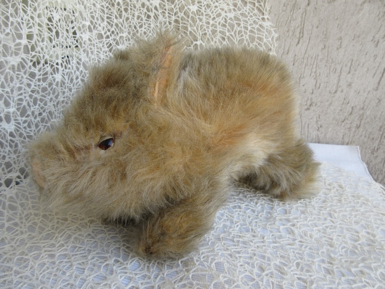 Vintage Baby Boar Plush Toy Running Wild Boar - Etsy