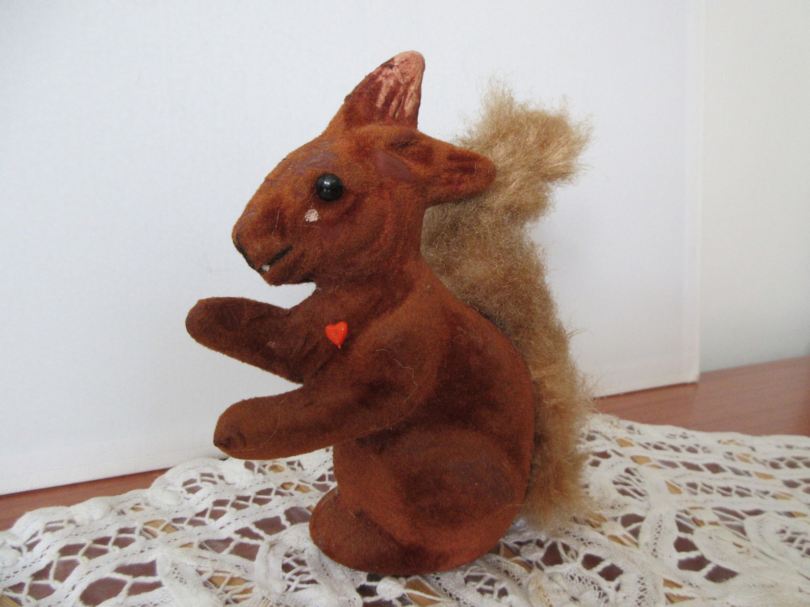 Antique Flocked Sitting Squirrel Figure Mohair Tail Vintage - Etsy