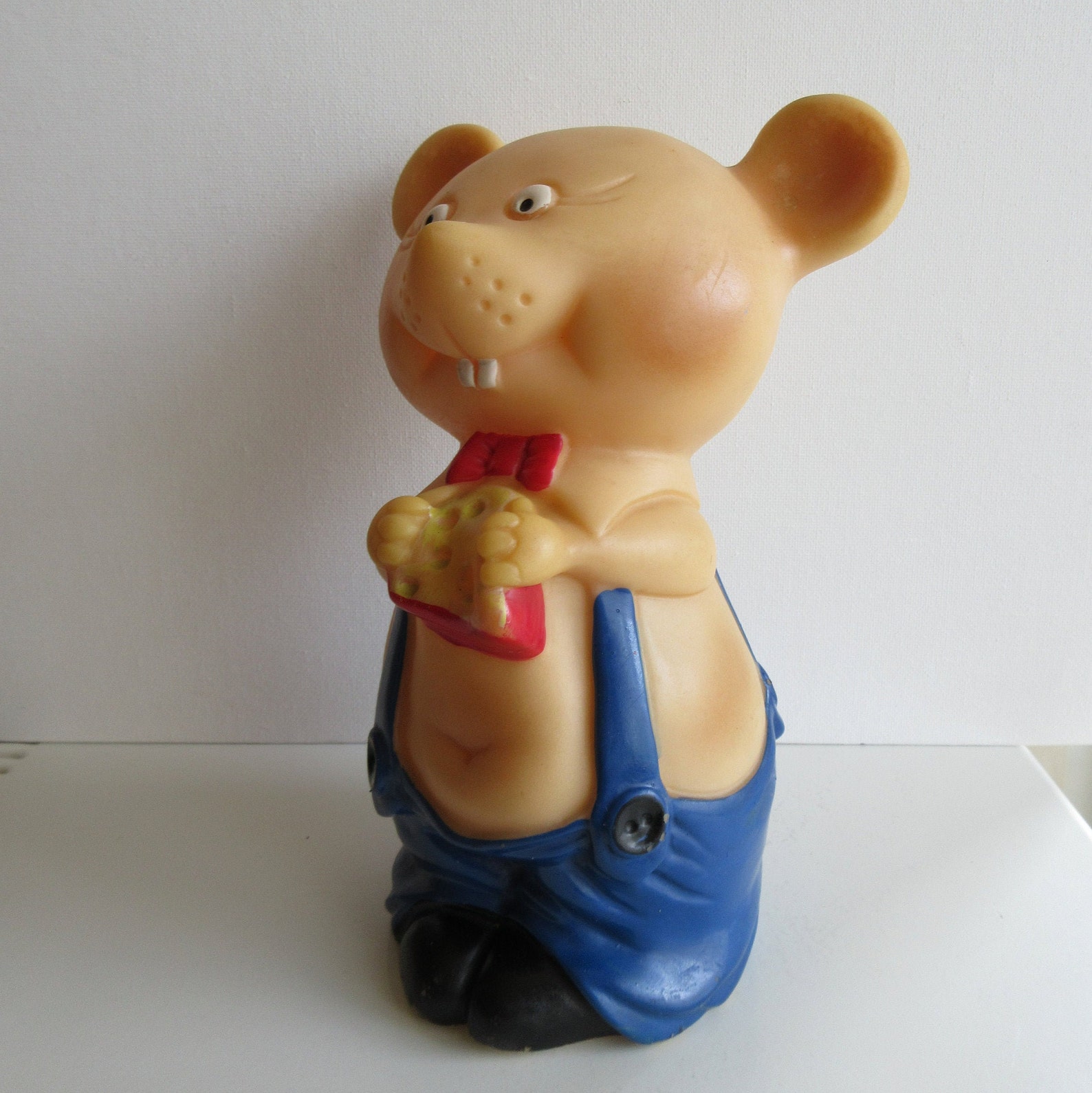 70s Russian Rubber Toy Plump Mouse & Cheese Large Soviet Era - Etsy