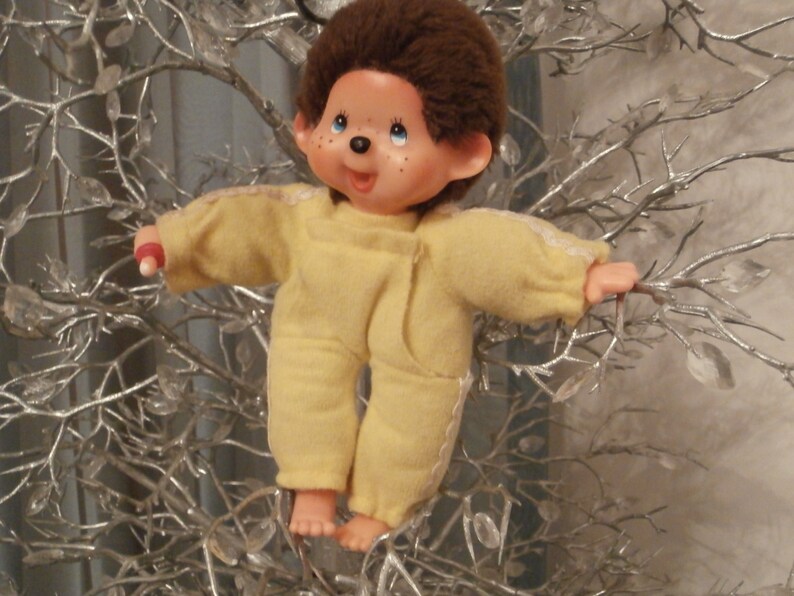 Vintage Friend MONCHICHI MONCHHICHI Yellow Jumpsuit Pacifier - Etsy