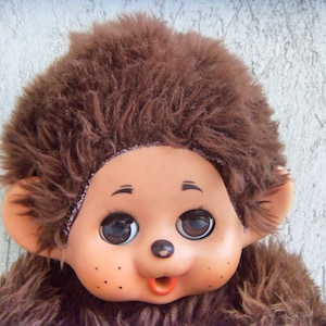 Large Jimmy Toho Daisuke Bussan Monchichi Monkey Henna Color Sleeping ...