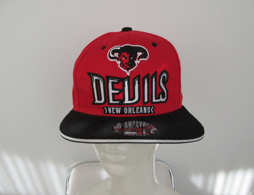 Vintage DEVILS New Orleans Cap Team Basketball FSBN Sports Edition Logo Hat Fan Collectible ...
