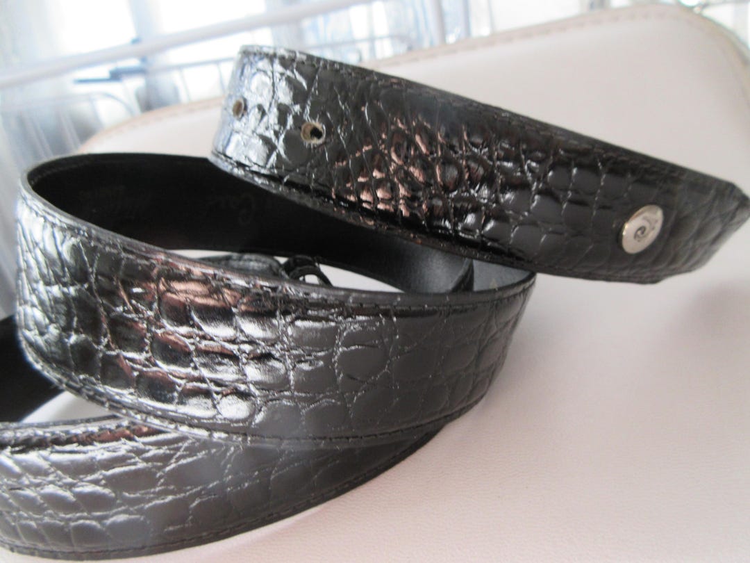 Vintage Pierre Cardin Belt Genuineleather Print Crocodile Pourmi LADY ...