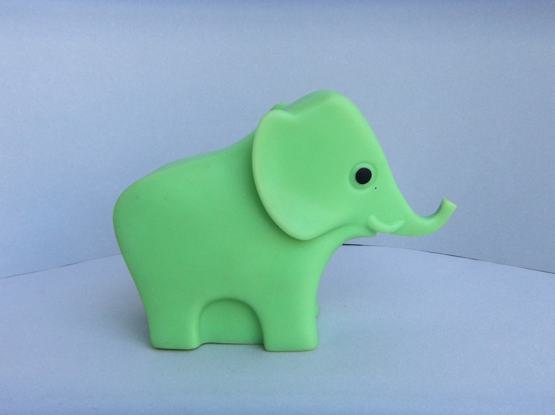 1970s Vintage Elephant Mark Squeak Rubber Elephant Squeeze Toy, Modern ...