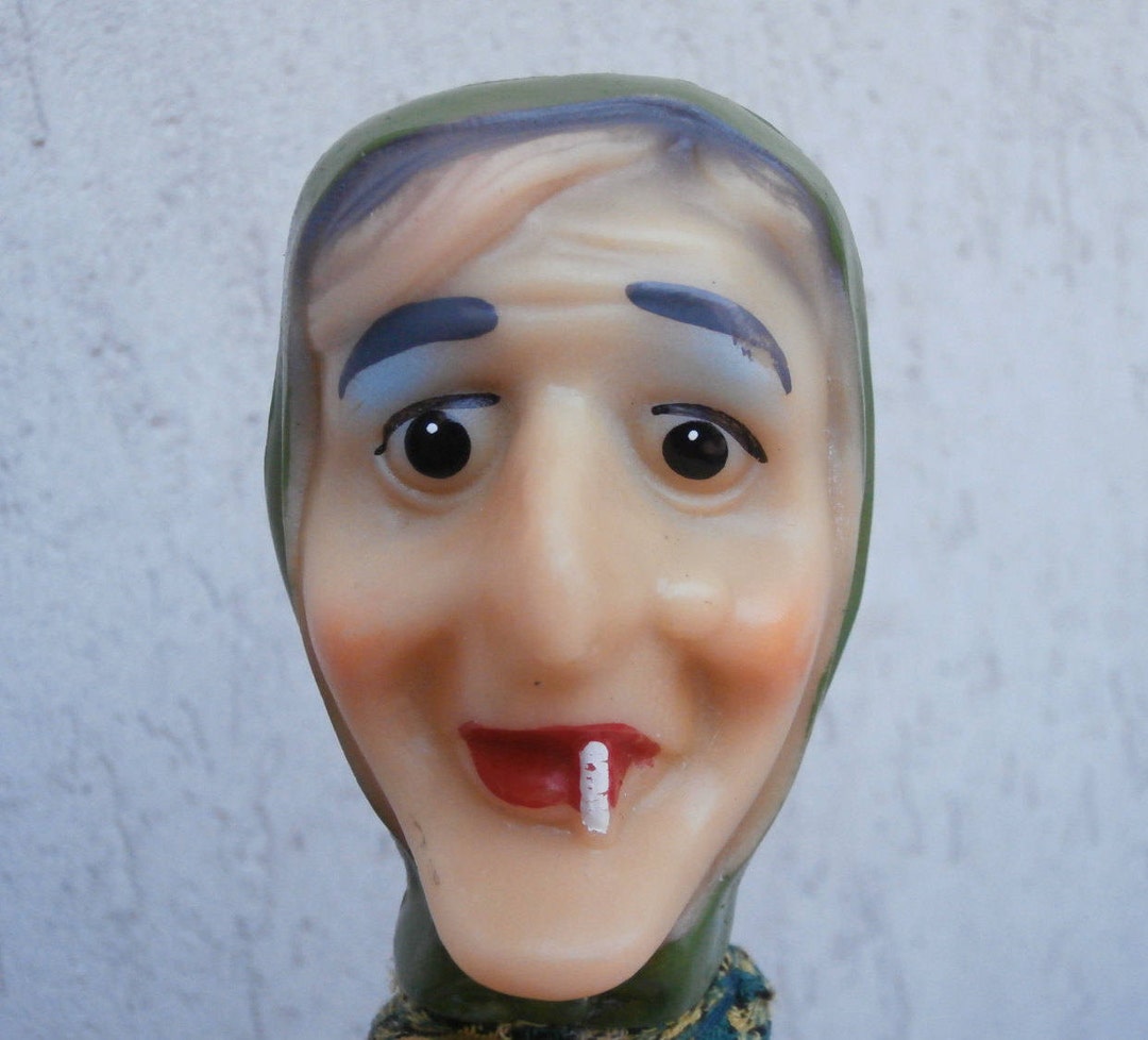 Vintage Japanesse RIDING HAG Hand Puppet, Rubber WITCH Glove, Authentic ...