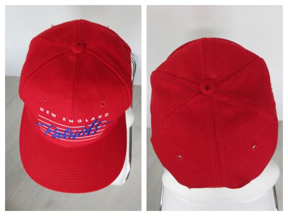 Vintage PATRIOTS Inscript Cap, Drew Pearson Red Hat N… - Gem