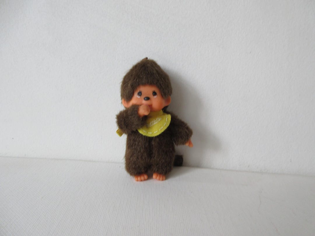 1980s. Sekiguchi Charm Monchichi Monkey Dolly Figure Authentic Bib,10cm ...