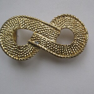 Vintage Infinity Symbol Buckle Gold Tone Belt Buckle Rope Pattern - Etsy