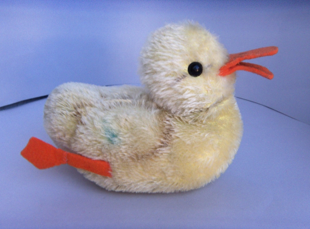 60's Steff Mohair Play Duck /SPIEL ENTE/ Toy Hard Stuffed Collectible ...