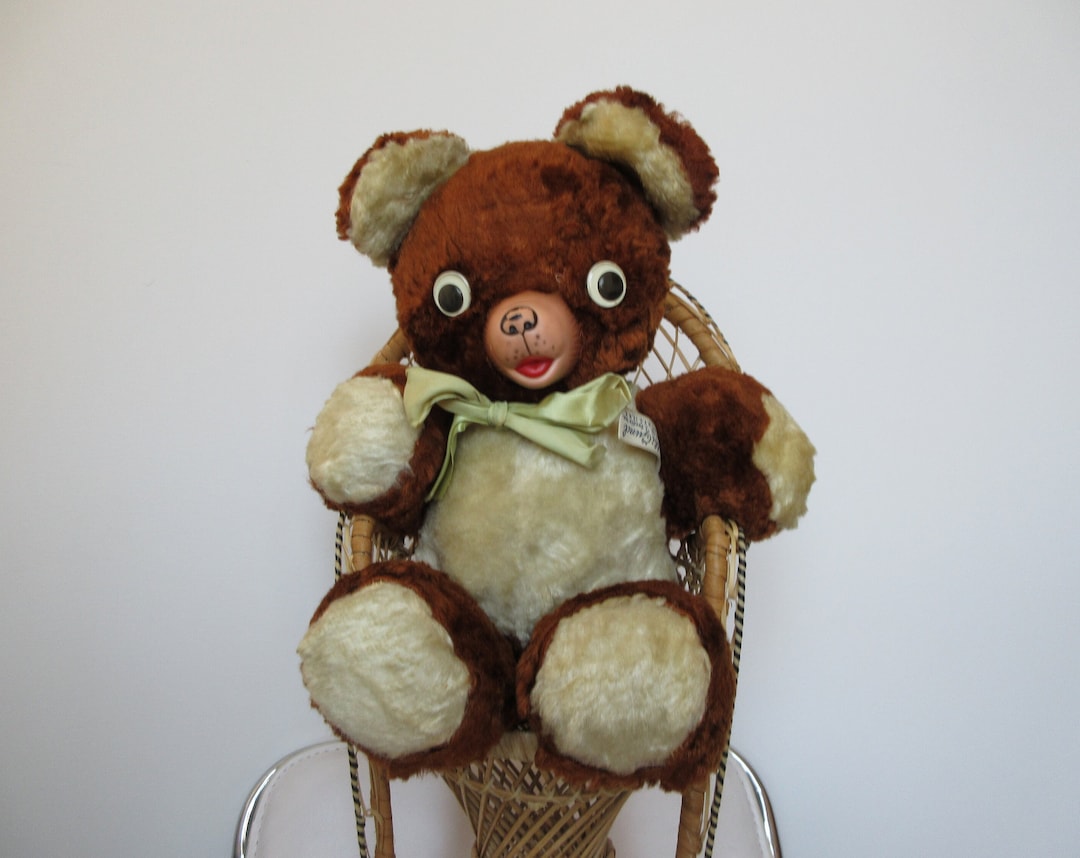 1940s Cubbi Gund 'four Circle' Teddy Bear, Plush Bear & Baby Rattle ...