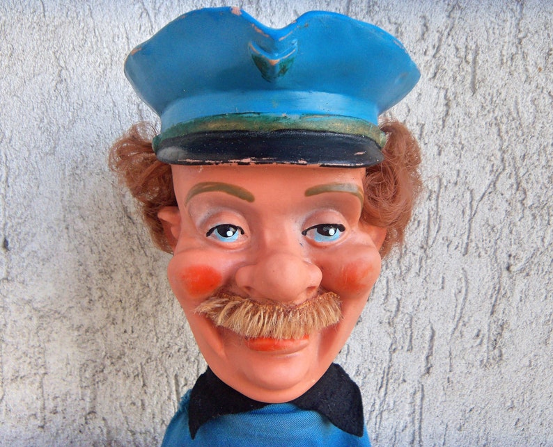 Vintage Hand Puppet SERGEANT JOKER COP Glove Policeman Wag - Etsy