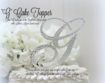 Letter G Cake Topper | Etsy