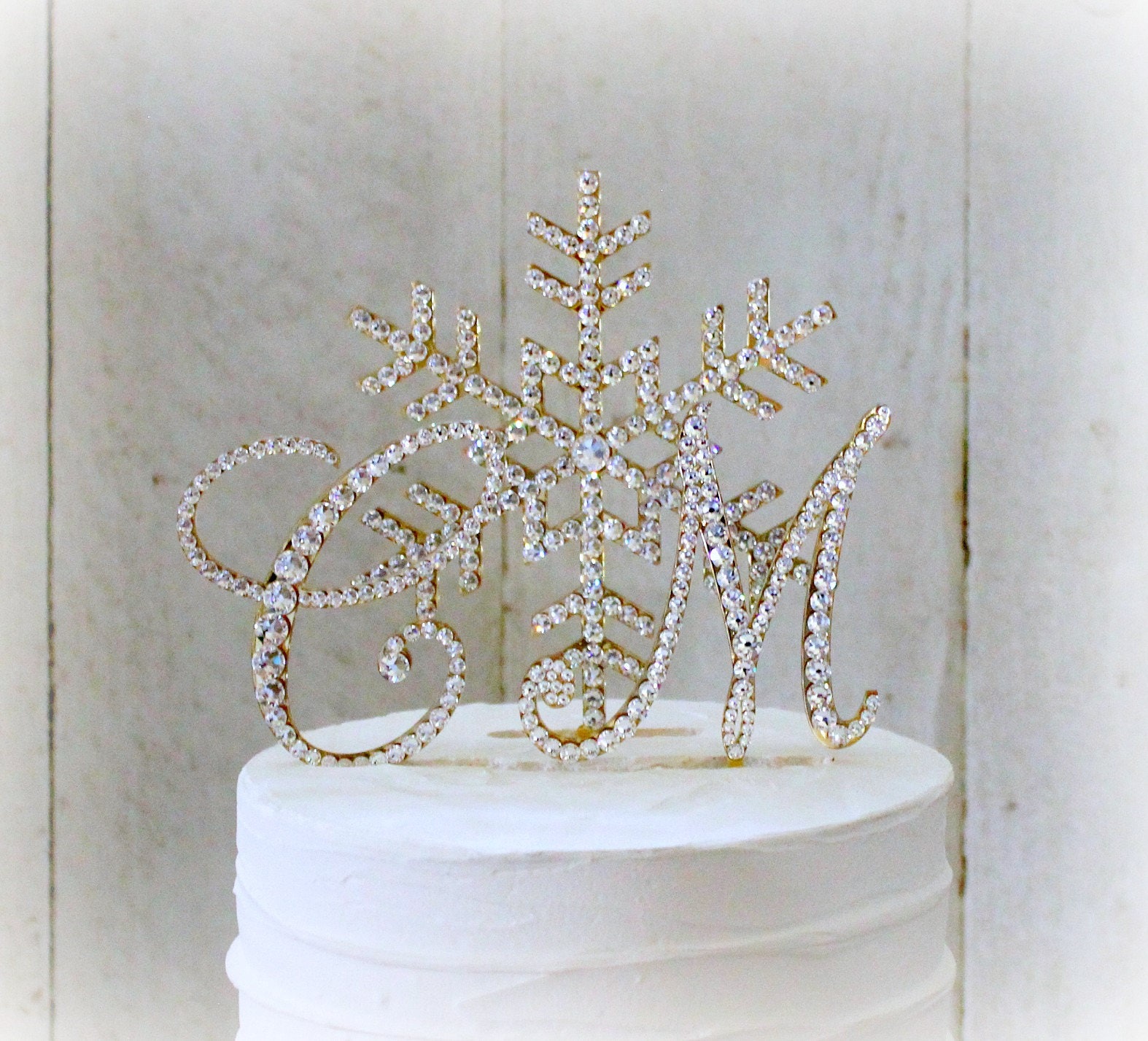 Winter Wedding Cake Toppers