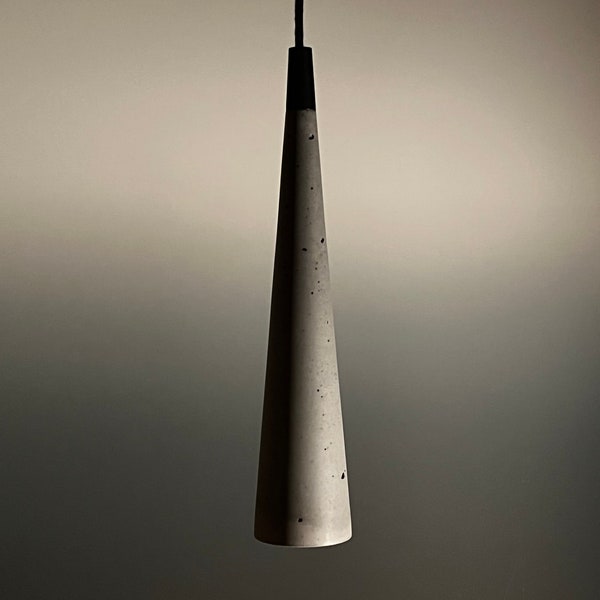 Concrete Pendant Light - Etsy