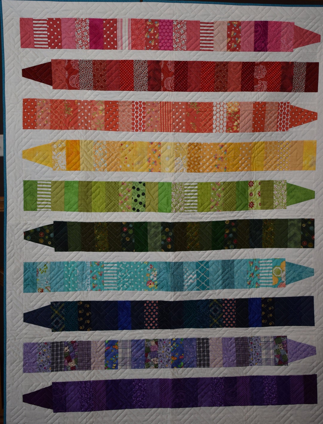 Color Me Quilt, Crayons, Blue, Red, Green, Aqua, Purple, Lavender ...