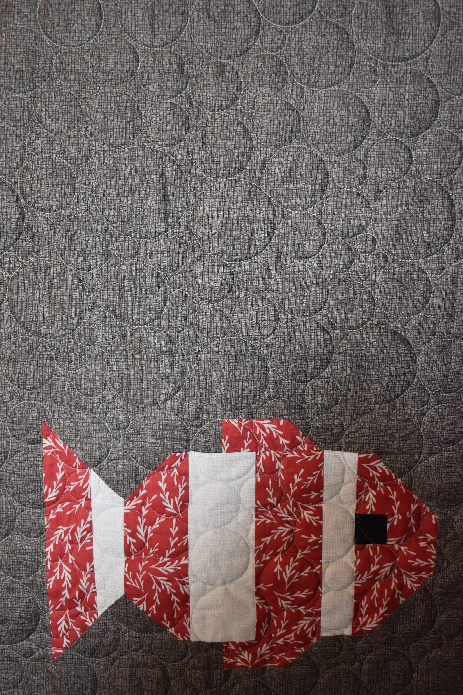 Chuckles the Fish, Crib Size Quilt, Blue Water Minky Back and Fun ...