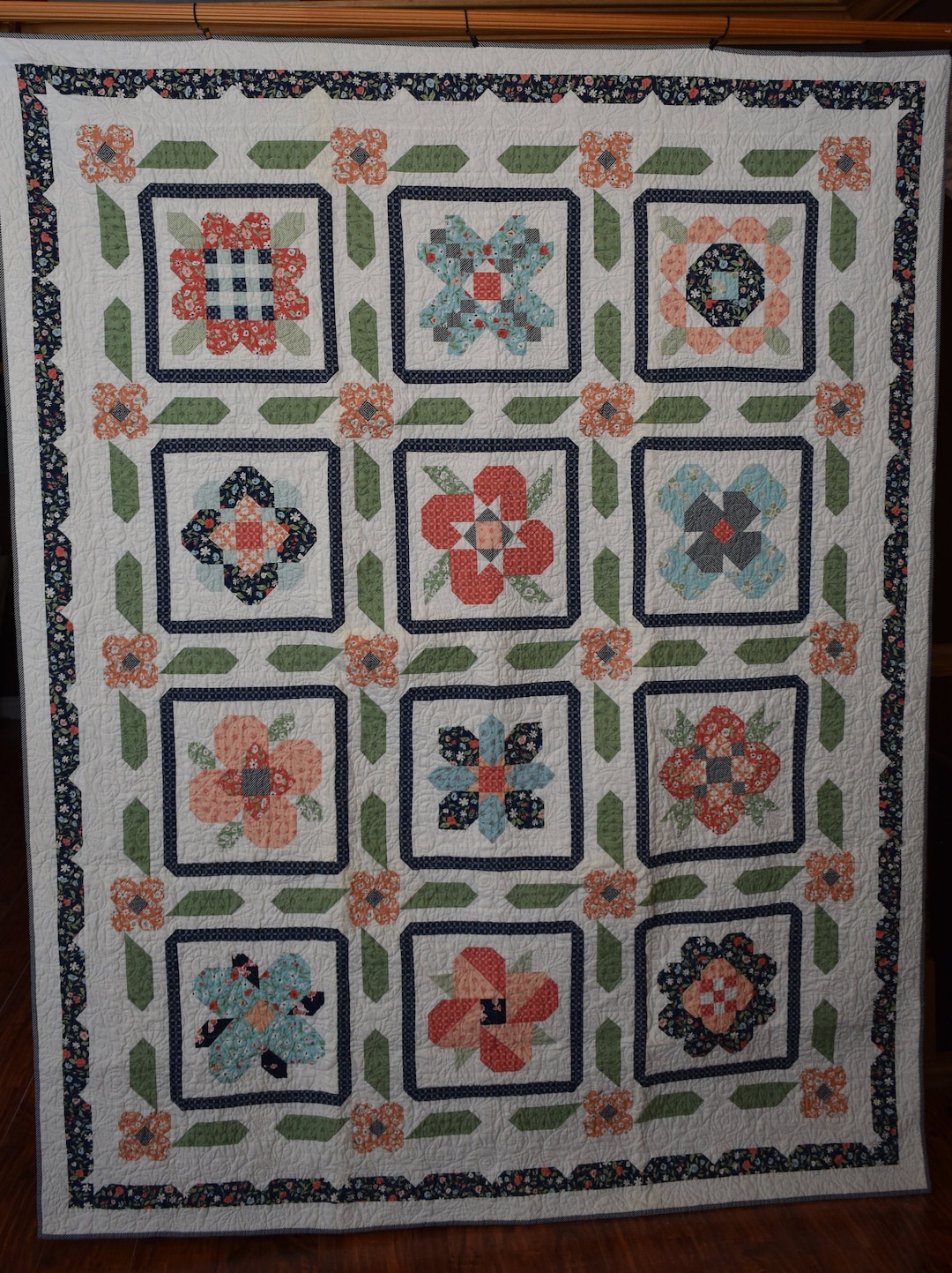 Garden Sampler Block of the Month Quilt, - Etsy