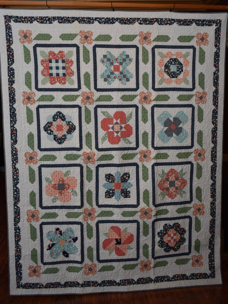 Garden Sampler Block of the Month Quilt, - Etsy