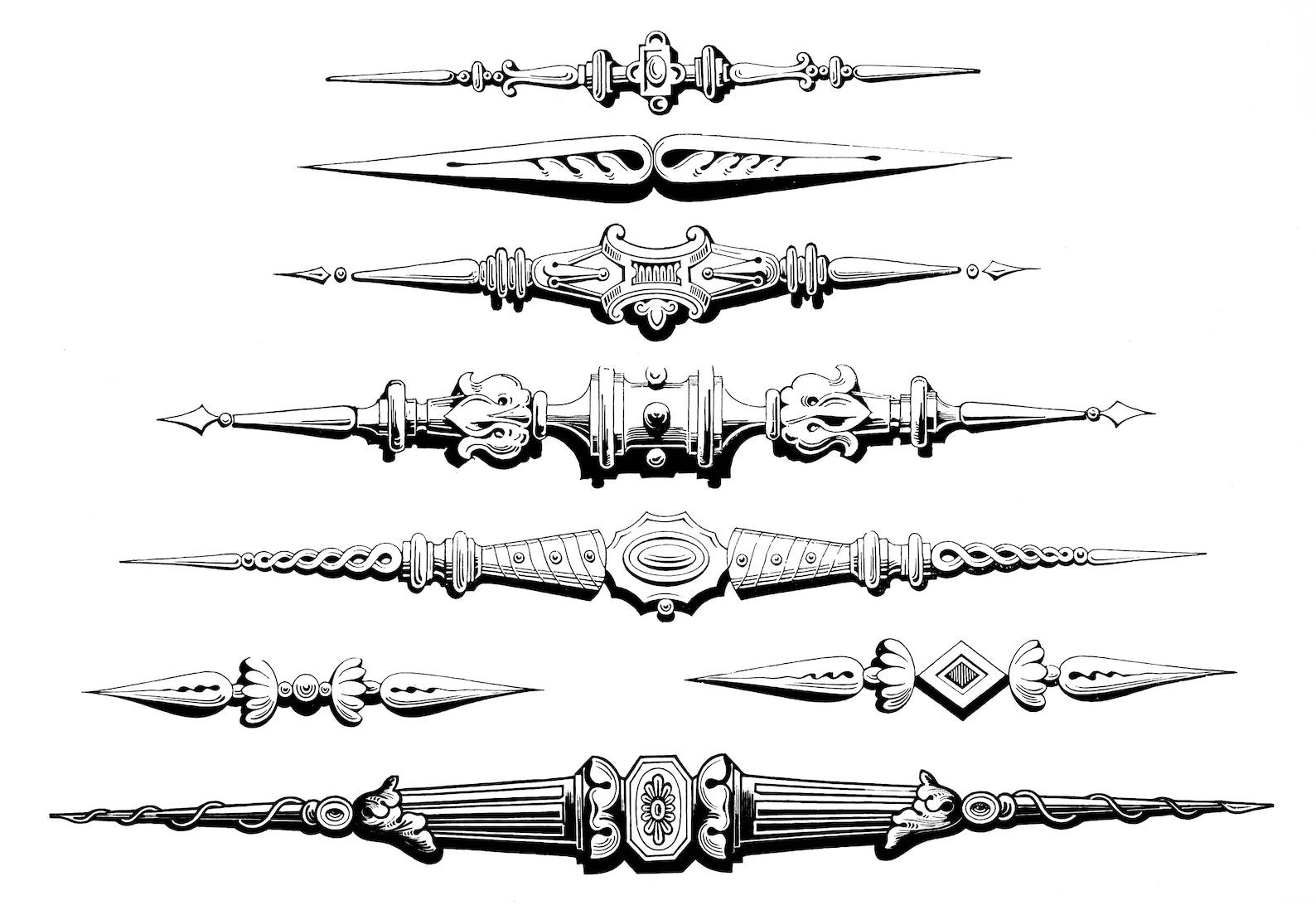 Vintage French Line Ornaments - Etsy