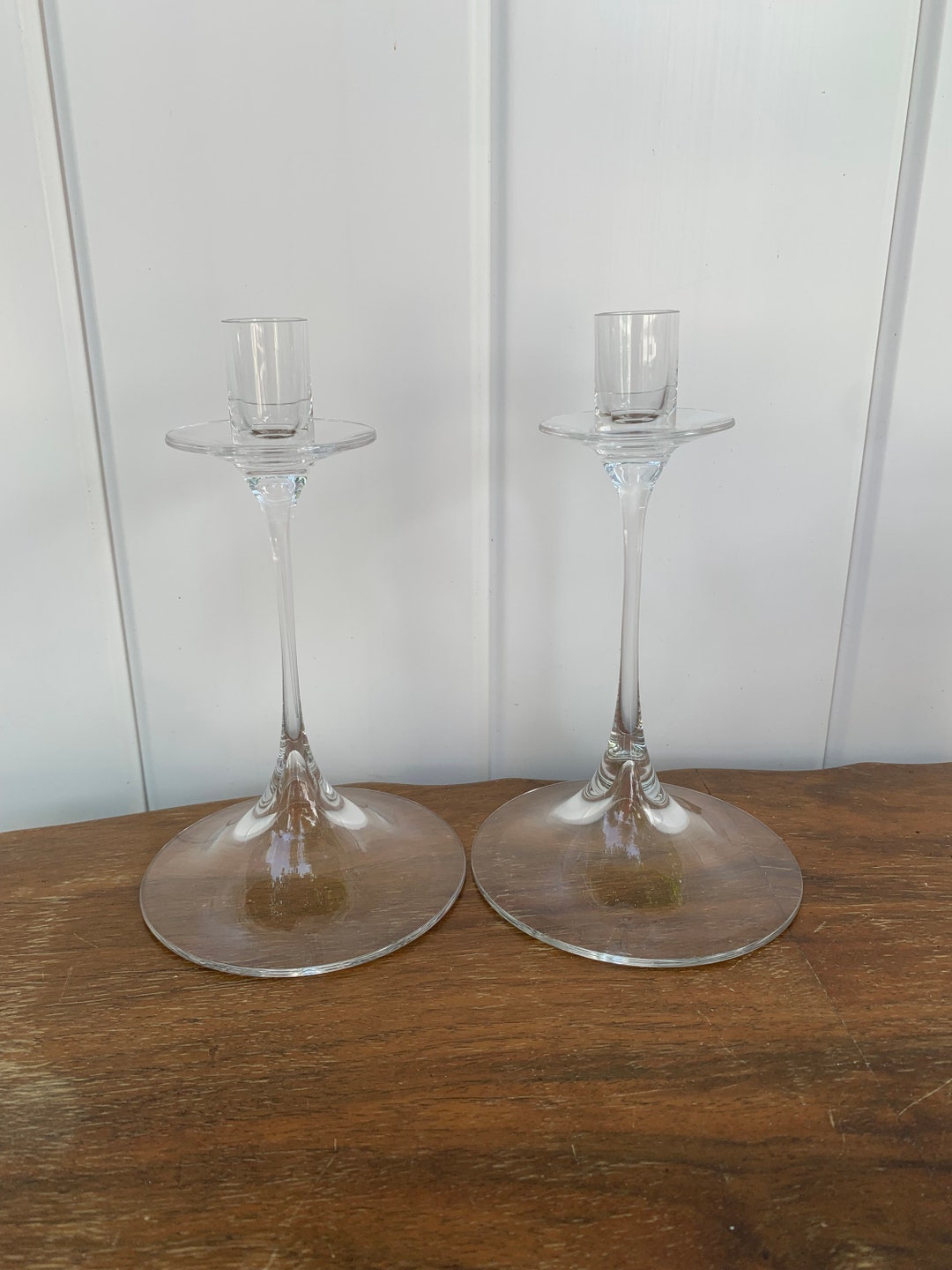 Vintage Set of Swedish Orrefors Crystal Candle Holders in the Gabriel ...