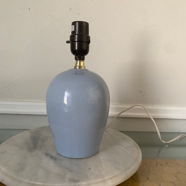 Blue Ceramic Lamp - Etsy UK