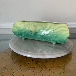 Vintage Beauceware Green Ceramic Log Planter Made in Canada 495 - Etsy