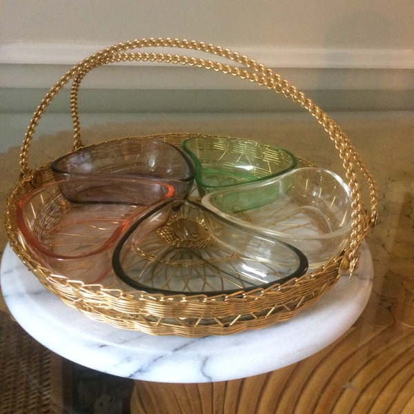 Glass Relish Tray - Etsy