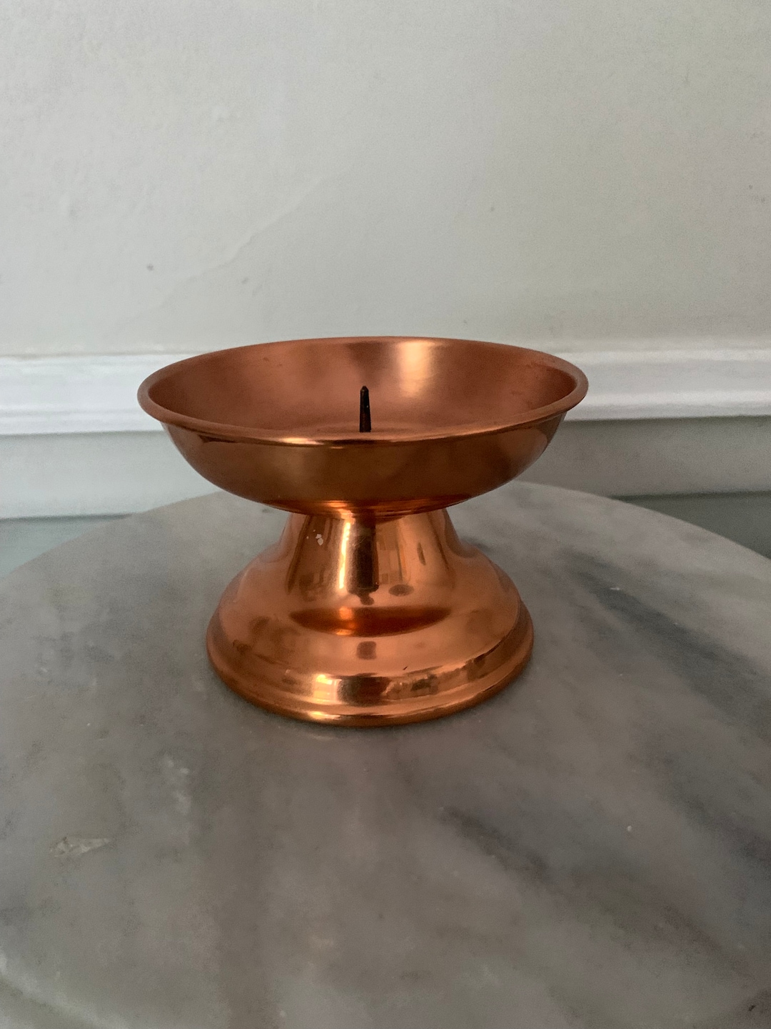 Vintage Copper Candle Holder - Etsy