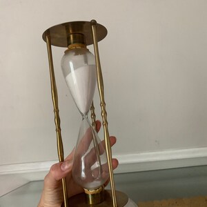 Tall Retro Brass Decorative Sand Half Hour Glass Made in Taiwan - Etsy