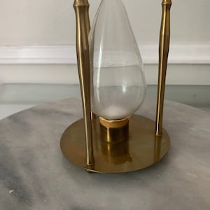 Tall Retro Brass Decorative Sand Half Hour Glass Made in Taiwan - Etsy