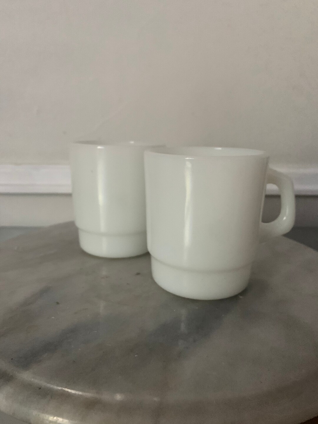 Pair of MCM Termocrisa Milk Glass Mugs Made in Mexico - Etsy