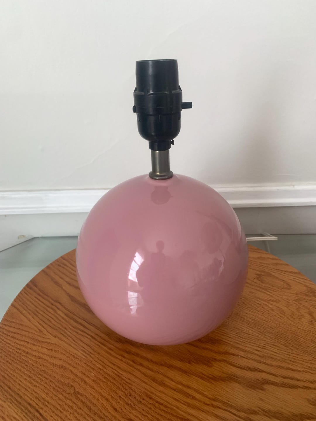 Retro Small Pink Ceramic Gum Ball Lamp No Shade - Etsy UK