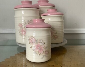 Pink Canisters - Etsy