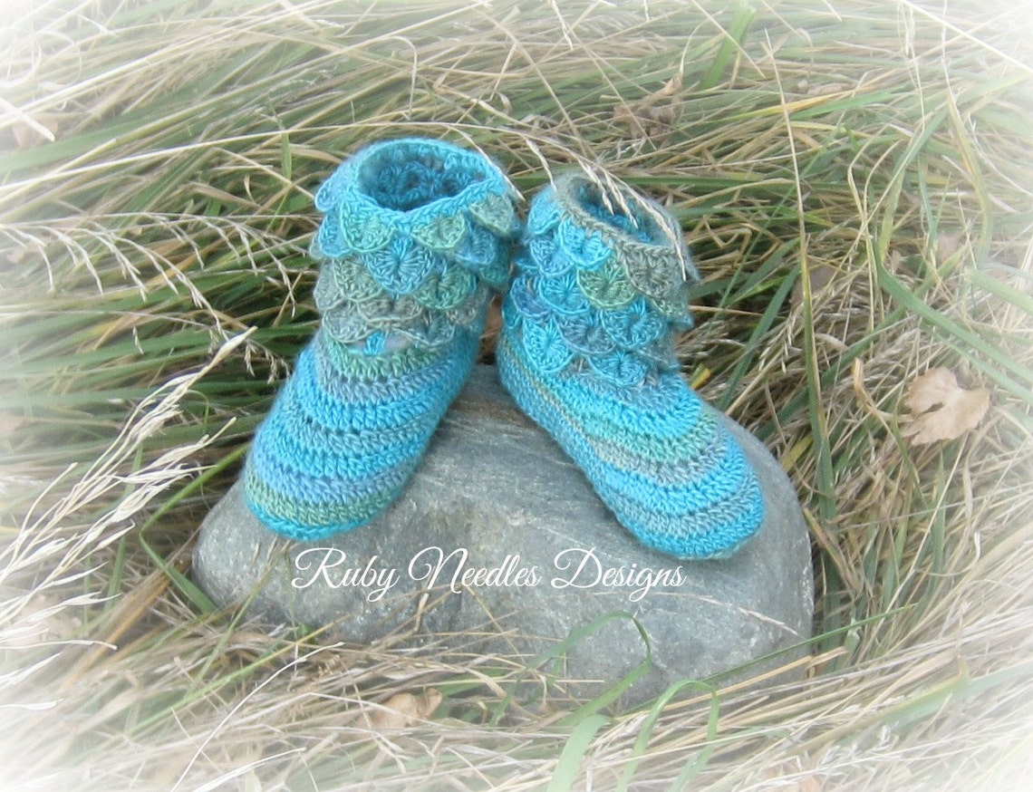 Crochet PATTERN Preteen Crocodile Stitch Boots Pattern - Etsy